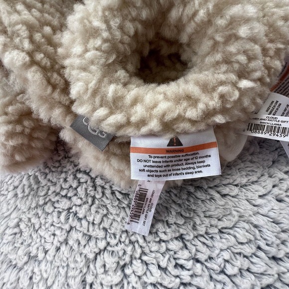 UGG | Toys | Ugg Baby Cloud Lovey And Rattle Gift Set Birch Llama ...